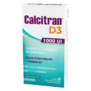 Calcitran D3 1000Ui 30 Comprimidos - PedMed