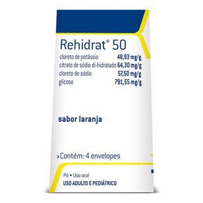REHIDRAT 50 PO 4ENV LARANJA - PedMed