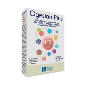 Ogestan Plus com 30 Cápsulas - PedMed