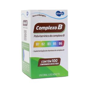 Complexo B EMS com 100 Comprimidos - PedMed