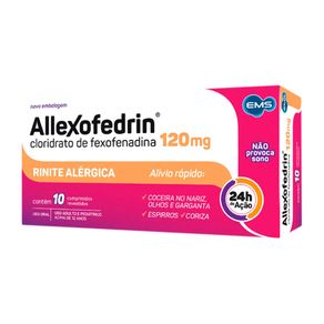 Allexofedrin 120mg com 10 Comprimidos - PedMed