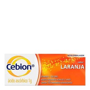 Cebion 1g Sabor Laranja com 10 Comprimidos Efervescentes - PedMed