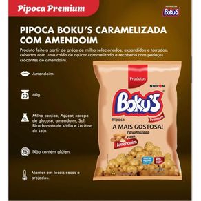 PIPOCA BOKUS PREMIUM AMENDOIM 60G - PedMed