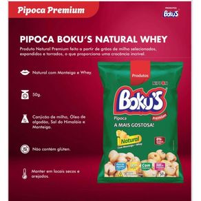 PIPOCA BOKUS PREMIUM NATURAL 50G - PedMed